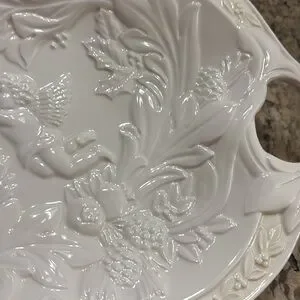 Lenox | Dining | Lenox Vintage Butlers Pantry Cherub Angels White Oval ...